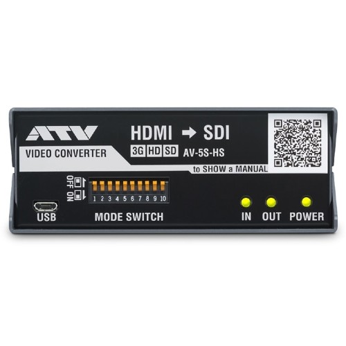 ATV AV-5S-HS 2Kビデオコンバーター SDI→HDMI (音声エンベデッド&外部同期対応)｜ライブ配信のことなら配信機材レンタルセンター